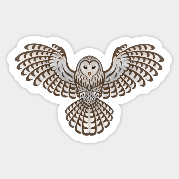 Swooping Owl - Owl - Sticker | TeePublic
